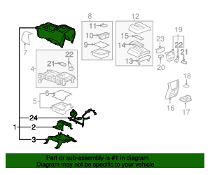2007-2009 GM Console Assembly 20779649 | GMPartsDirect.com