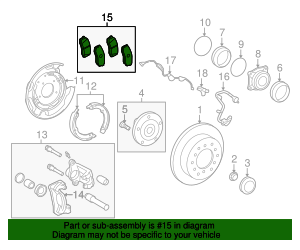 04466-0C010 - Brake Pads Rear - 2007-2017 Toyota | Sparks Parts
