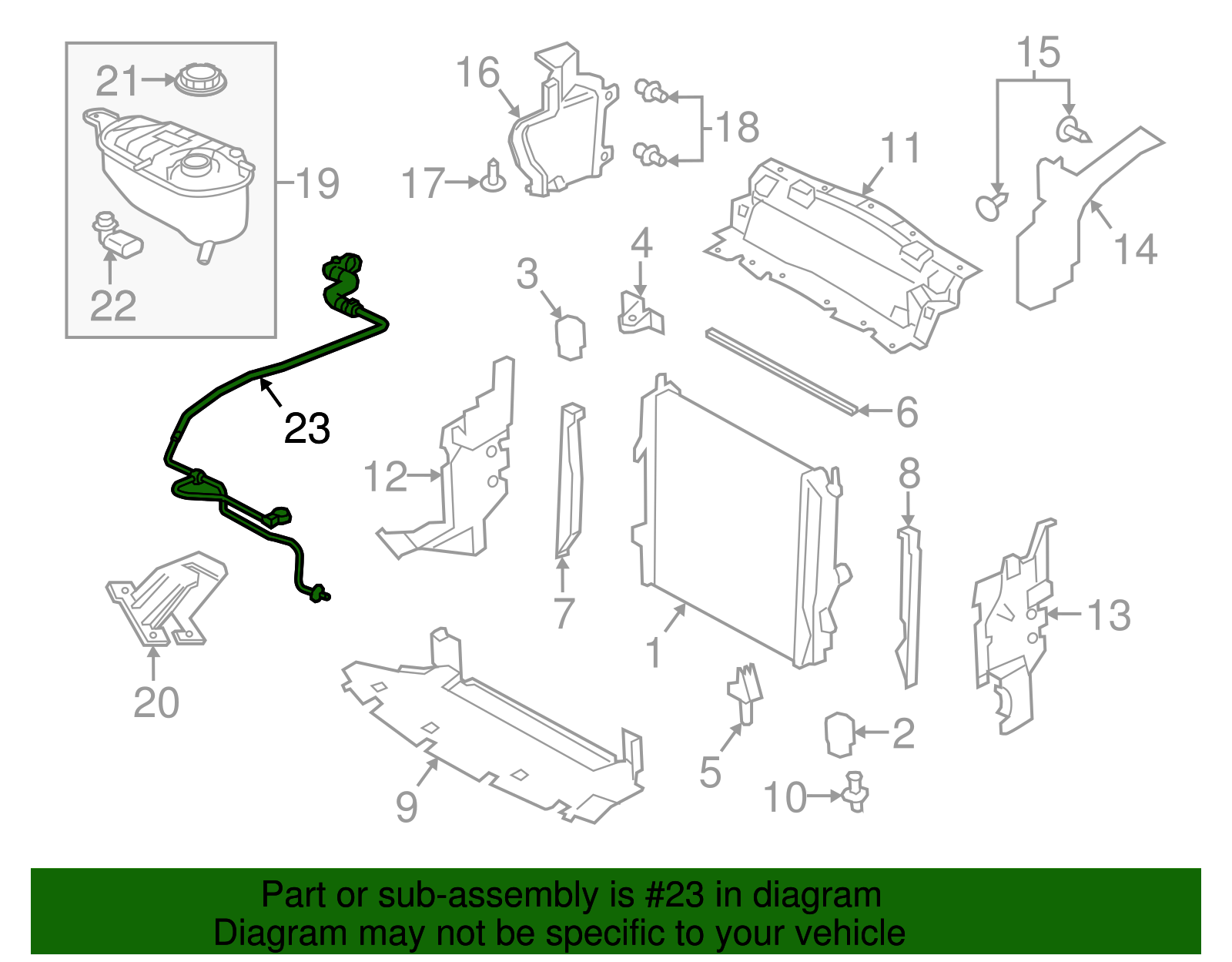 2018-2021 Jaguar F-Type Overflow Hose T2R47919 | JaguarParts.com