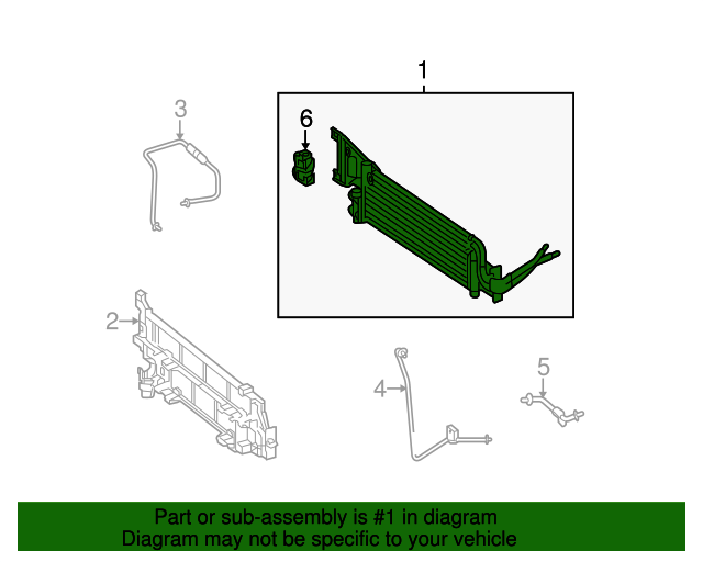 212-500-04-00 - Trans Cooler 2008-2011 Mercedes-Benz C 63 AMG ...