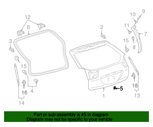 75129-AC010 - Cushion For 2002-2018 Lexus | Lexus OE Parts