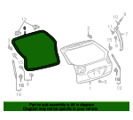 67881-0E011 - Weatherstrip 2004-2009 Lexus | Lexus of Stevens Creek Parts