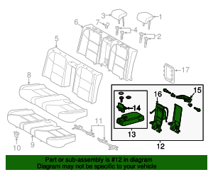 2017-2018 Lexus ES300h Armrest Assembly 72830-33G80-B1 | OEM Parts Online