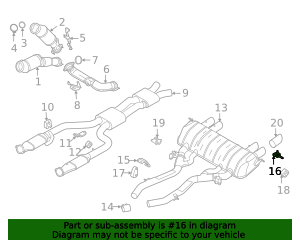 Genuine BMW 18-30-9-505-125 | Rear Muffler Rear Bracket | FREE Shipping ...
