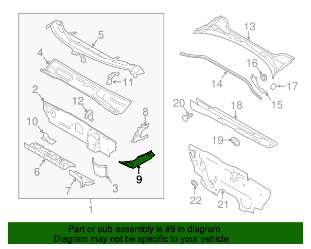 5Q0-804-911 - End Plate 2015-2023 Audi | Audi OEM Parts