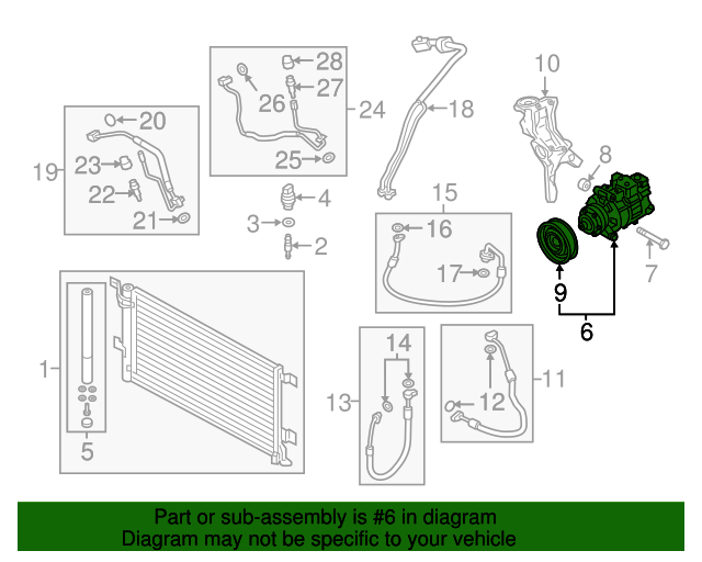 2012-2023 Audi A/C Compressor 4M0-820-803 | OEM Parts Online