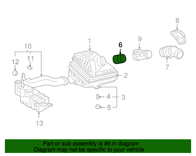 2001-2005 Hyundai Intake Hose 28138-39000 | Hyundai Wholesale Direct