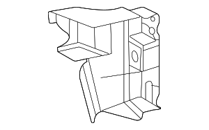 16695-F0020 - Radiator Support Air Deflector Bracket 2021-2023 Toyota ...