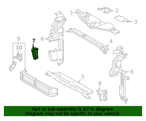 2021-2023 Toyota Sienna Radiator Support Air Deflector Bracket 16691 ...