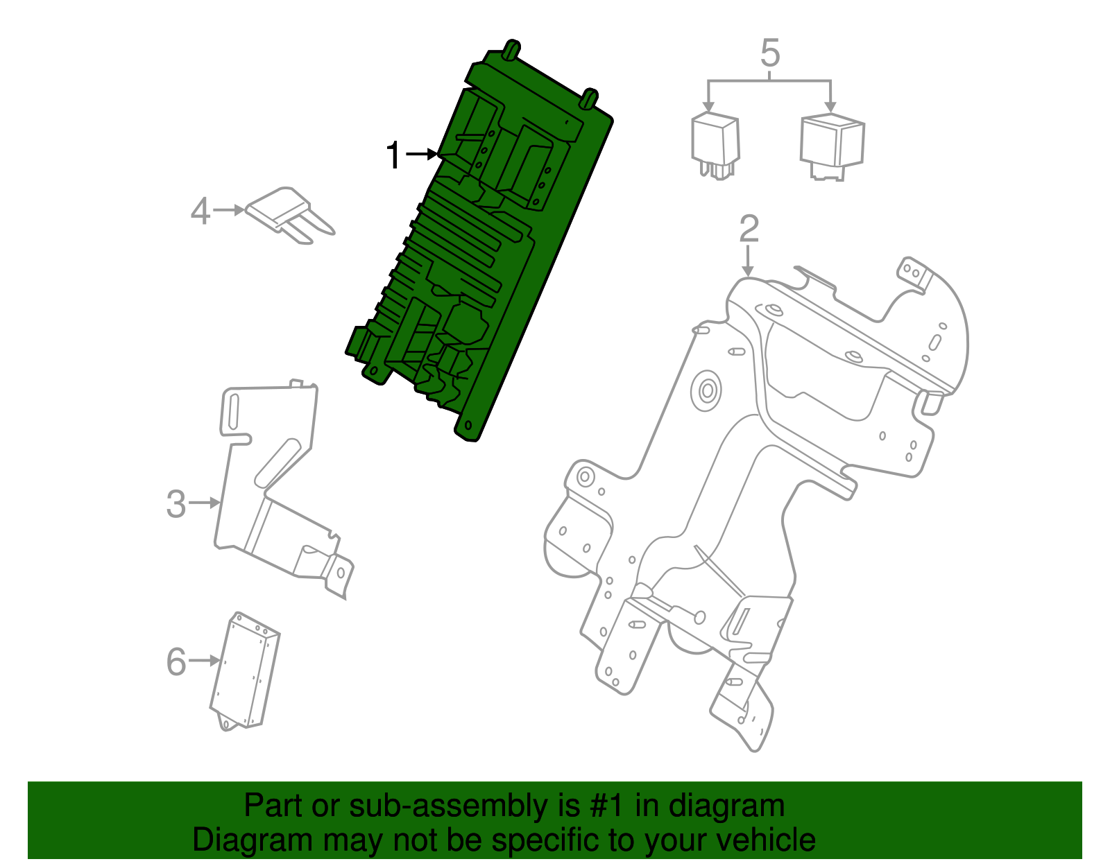 2016-2019 Land Rover Range Rover Evoque Fuse Box LR070837 | OEM Parts ...