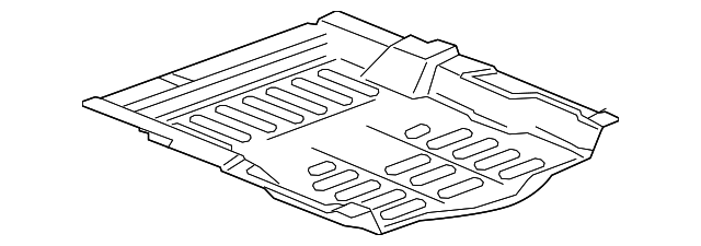2016-2019 Chevrolet Cruze Black Rear Compartment Floor Panel Trim ...
