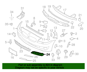 51-11-7-331-680 - Outer Grille - 2014-2017 BMW | Buy BMW Parts Now