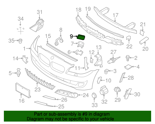51117332669 - 2014-2017 BMW Cover (51-11-7-332-669) | BMW of South ...