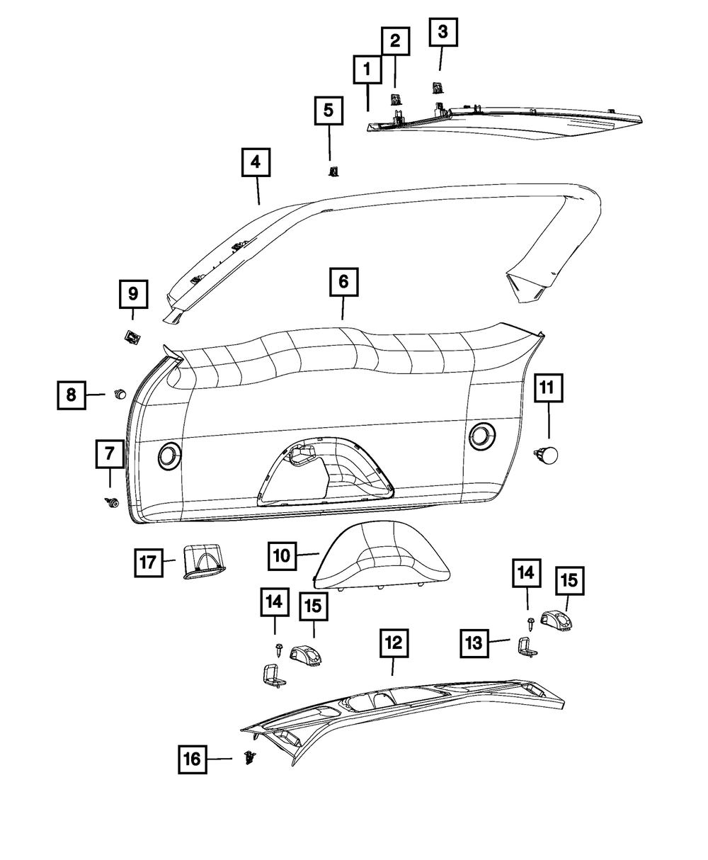 1XW82DX9AB - Liftgate Panel 2014-2022 Jeep | AutoNation Parts