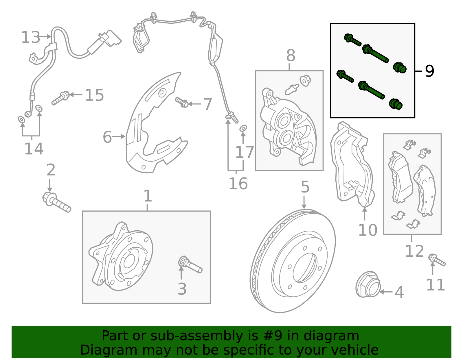 2019-2024 Ford Caliper Mount Kit EB3Z-2C150-A | OEM Parts Online