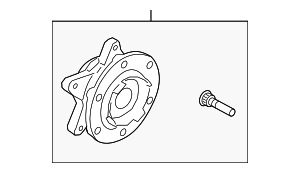 2021-2024 Ford Wheel Bearing And Hub Assembly MB3Z-1104-E | OEM Parts ...