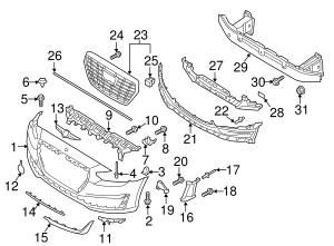 2017-2019 Genesis G90 Outer Molding 86563-D2000 | OEM Parts Online