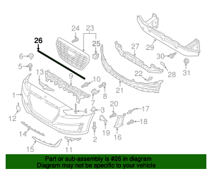 2017-2019 Genesis G90 Upper Molding 86357-D2000 | OEM Parts Online