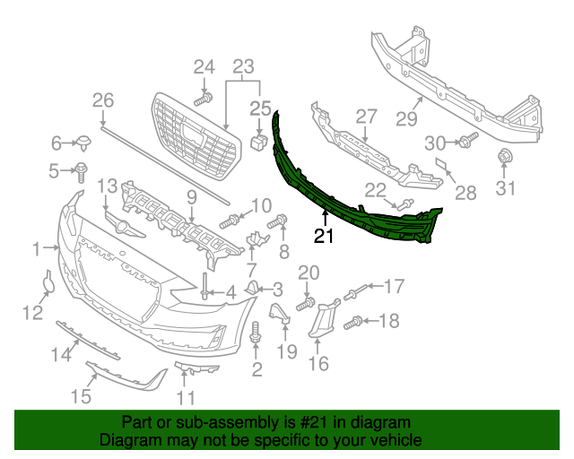 2017-2019 Genesis G90 Grille Front Bumper 86560-D2000 | OEM Parts Online