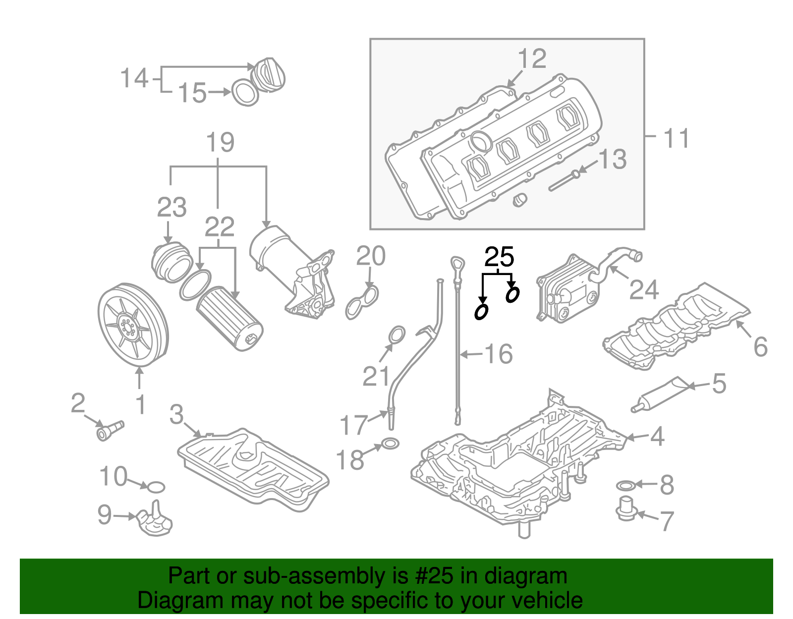 2004-2015 Audi Engine Oil Cooler O-Ring 079-103-121-AD | OEM Parts Online