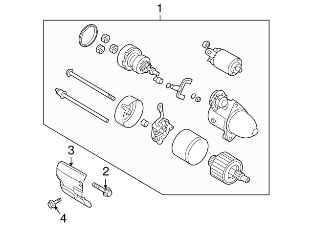 36100-3C151 - Starter Motor 2009-2012 Hyundai | AutoNationParts.com