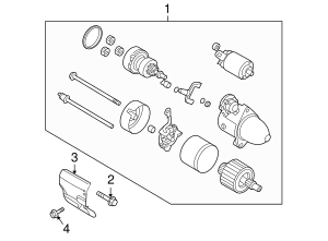 36100-3C151 - Starter Motor 2009-2012 Hyundai | AutoNationParts.com