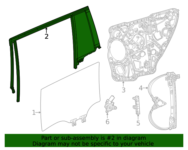 2022-2023 Jeep Glass Run 68375959ad | TascaParts.com