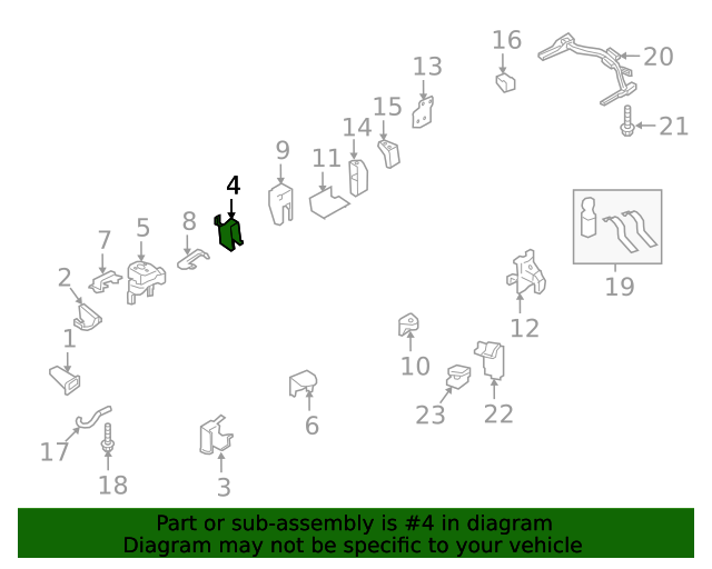 E0260-EZ1AA - Suspension Stabilizer Bar Mount 2016-2018 Nissan ...