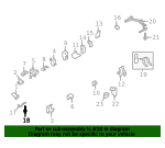 2016-2023 Nissan Tow Hook Bolt 081B7-2452A | TascaParts.com