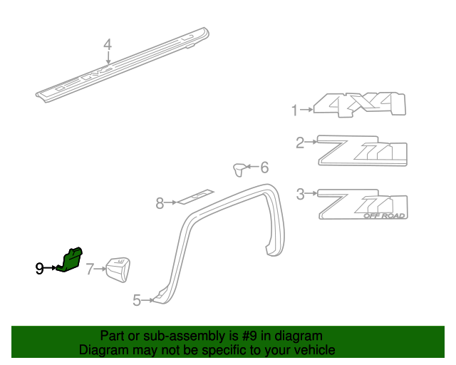 2014-2019 GM Black Pickup Box Paint Protector 23366487 | TascaParts.com