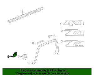 Genuine GM Bed Protector Black 23366487 - Group1AutoParts.com | Group 1 ...