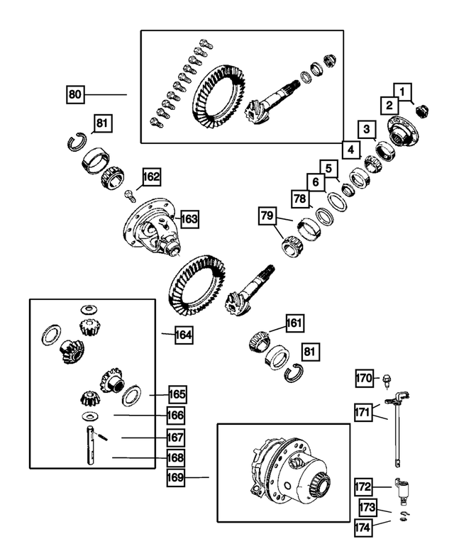 2005-2025 Mopar Pinion Nut 6507901AA | Mopar eStore