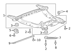 2021-2022 Buick Envision Drivetrain and Front Suspension Cradle ...