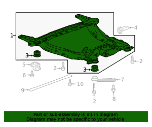 2021-2023 Buick Envision Drivetrain and Front Suspension Cradle ...