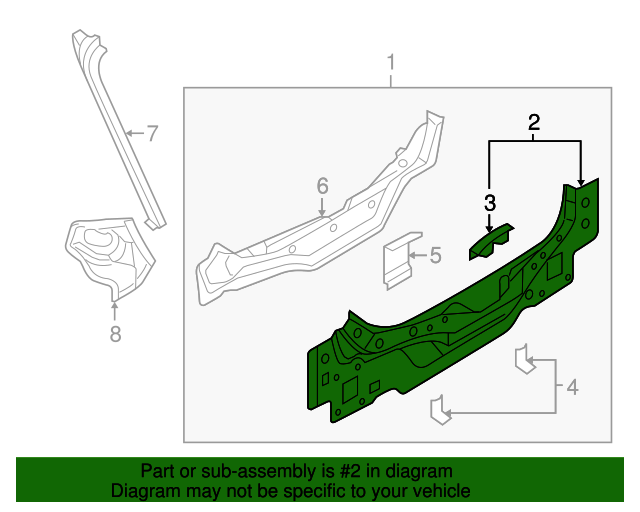 B32H-70-75XE - Rear Body Panel 2004-2009 Mazda 3 | AutoNation Parts