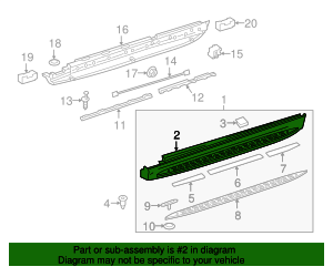 292-698-01-25 - Running Board 2016-2019 Mercedes-Benz | AutoNationParts.com