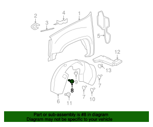 2007-2025 GM Multi-Purpose Retainer 11589181 GM | GMPartsDirect.com