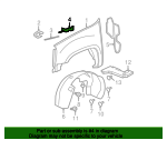 2007-2014 GM Front Driver Side Fender Upper Bracket 15870422 GM ...