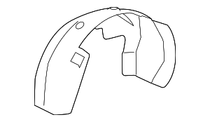 2007-2010 Chevrolet Passenger Side Front Wheelhouse Liner 25860905 ...