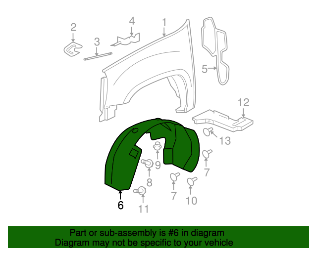 Gm 23271691 Liner Asm-frt W/h Price 84865962 - Genuine GM Liner ...