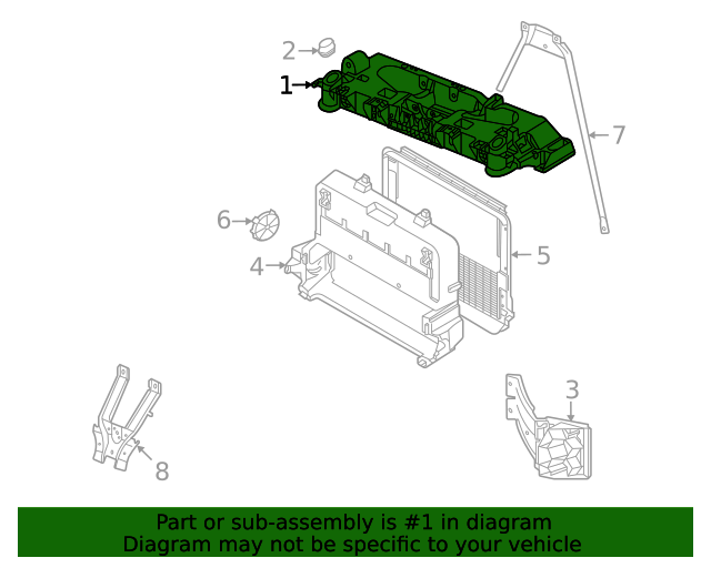 11A-805-563-H - Radiator Support 2021-2023 Volkswagen ID.4 ...