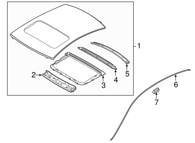 73858-JK05A - Drip Molding Clip 2007-2020 Infiniti | INFINITI Parts ...