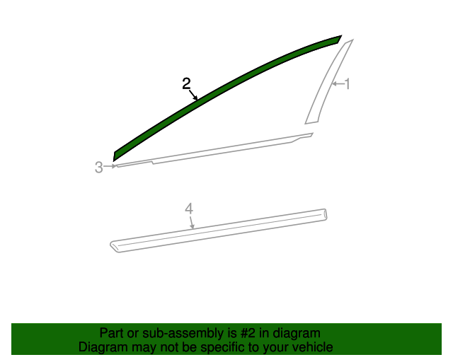80283-3TA1A - Door Reveal Molding 2013-2018 Nissan Altima ...