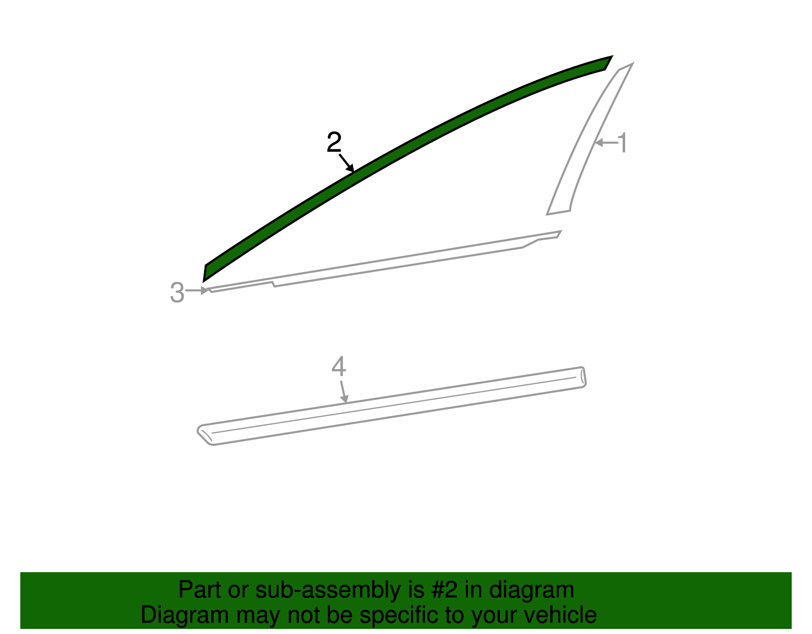 80282-3TA1A - Frame Molding 2013-2018 Nissan Altima | Nissan Parts ...