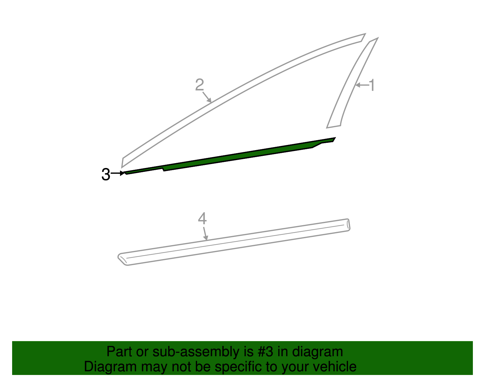 2013-2018 Nissan Altima Belt Molding 80821-3TA0A | OEM Parts Online