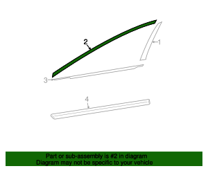 80283-3TA1A - Door Reveal Molding 2013-2018 Nissan Altima ...
