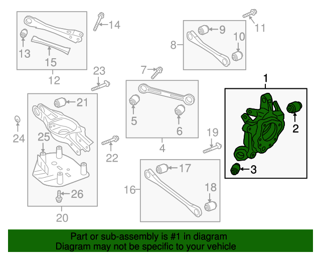 52710-J5000 - Knuckle 2018-2023 Kia Stinger | Kia.Parts Store
