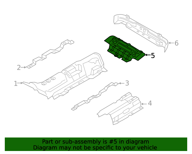 Genuine OEM Rear Shield Part# LR128569 Fits 2020-2023 Land Rover Range ...