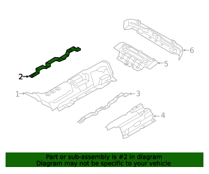 2020-2023 Land Rover Range Rover Evoque Front Shield Bracket LR117654 ...