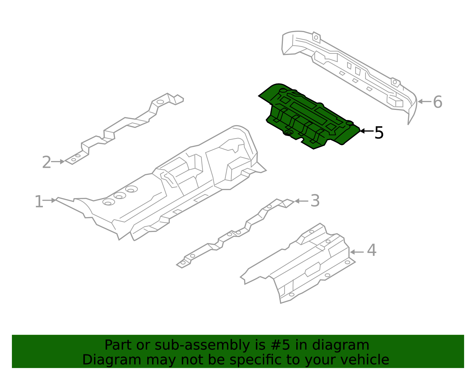 Genuine OEM Rear Shield Part# LR128569 Fits 2020-2023 Land Rover Range ...